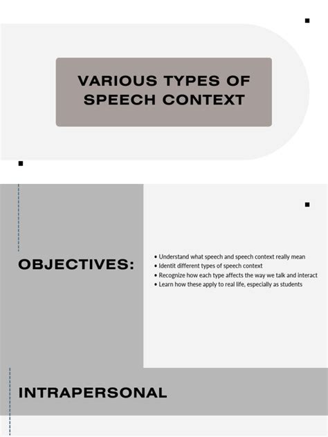 Various Types Of Speech Context Pdf Pdf