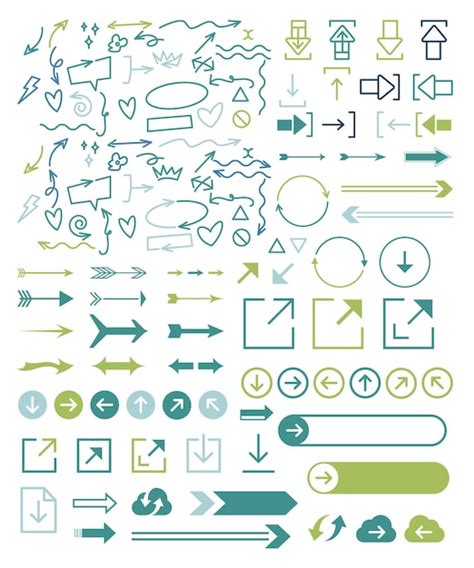 Premium Vector Arrow Vector Hand Drawn Brush Stoke Speech Bubble Line