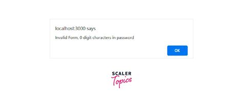 form validation in react js scaler topics