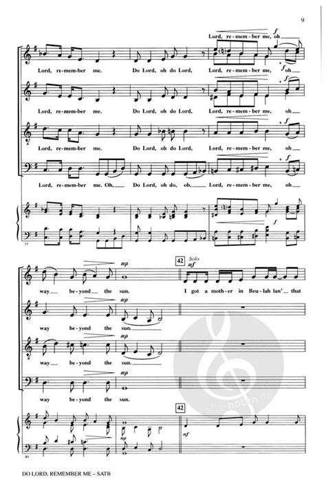 Do Lord Remember Me Noten Für Gemischten Chor Kaufen