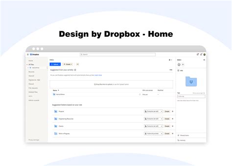 Dropbox Redesign On Behance