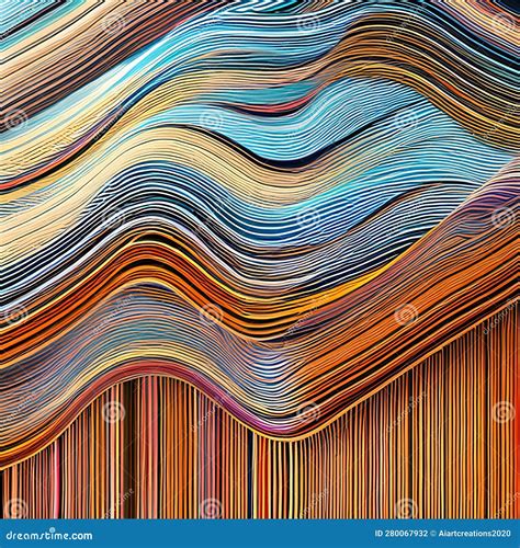 An Abstract Representation Of Soundwaves Pulsating And Intertwining In A Vibrant Spectrum1