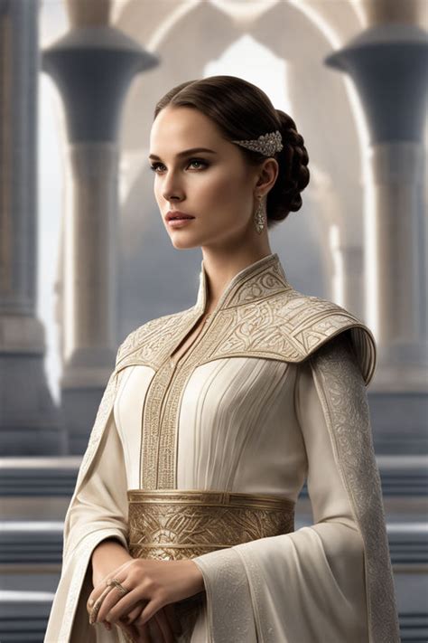 Full Body Shot Natalie Portman In Her Role As Padme Amidala By Miguel