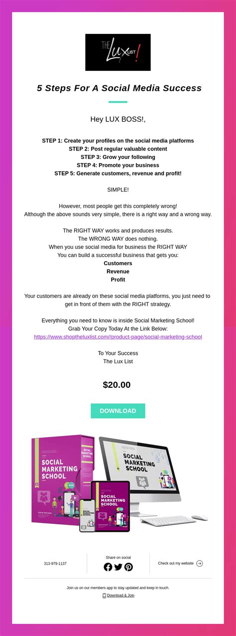 5 Steps For A Social Media Success Social Media Success Social Media Success Business