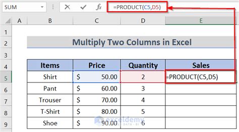 How To Apply The Same Formula To Multiple Cells In Excel