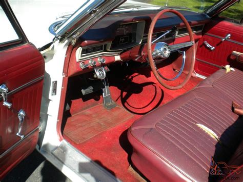 Mopar 1966 Plymouth Fury Iii Convertible 318 At White W Red Interior