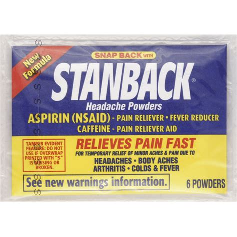 Stanback Headache Powders 6 Each Delivery Or Pickup Near Me Instacart