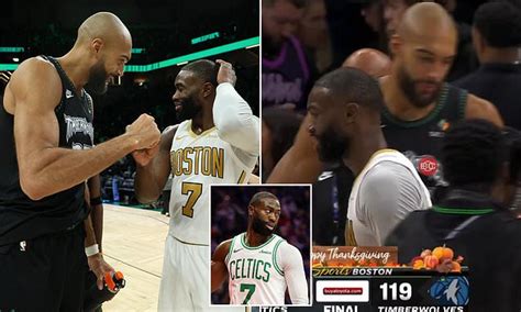 Nba Star Makes Brutal Hairline Jibe At Rival Jaylen Brown After His