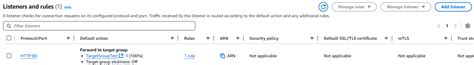 amazon web services port forwarding through aws load balancer stack