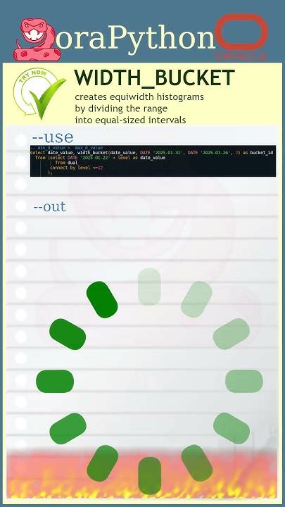 Widthbucketdateexpr Dividing The Range Into Equal Sized Intervals Shorts Youtube