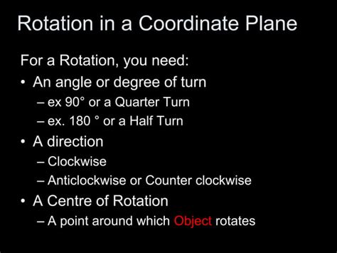 Geometric Transformation Rotation Pptx 3 D Graphics Computer