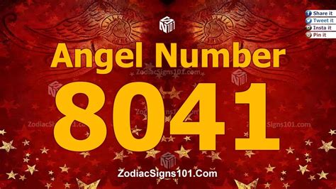 8041 Angel Number Spiritual Meaning And Significance Zodiacsigns101