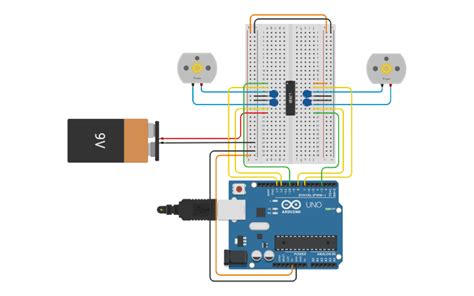 circuit design wasd bot tinkercad