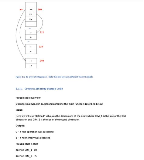 Two Dimensional Array Purpose To Create A Two Chegg Com
