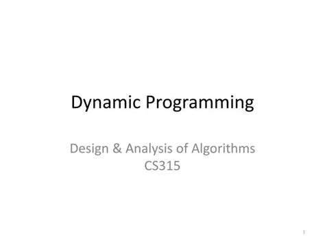 Ppt Dynamic Programming Powerpoint Presentation Free Download Id6145338