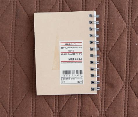 Muji Notebook A7 Original Hobbies And Toys Stationary And Craft Stationery And School Supplies On