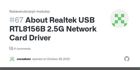 About Realtek USB RTL B G Network Card Driver Issue Fbelavenuto Arpl Modules GitHub
