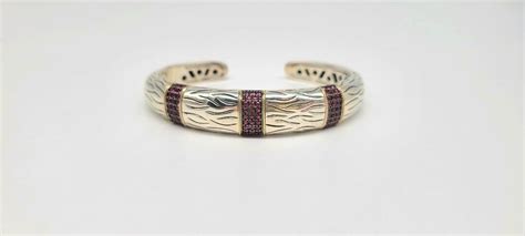 Effy Bracelet Ruby Cuff Bracelet Effy Sterling Silver Silver And Ruby Bracelet Mixed Metal