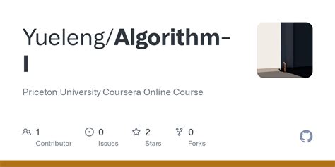 GitHub Yueleng Algorithm I Priceton University Coursera Online Course