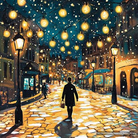 Ai创作图雪夜行人 冬季环球影城 下雪灯光晚上 人造飘雪夜 雪夜街景 飘雪夜景 手绘在雪夜跳舞无框画 沉浸式雪景 冰雪大世界插画 下雪的广场 手绘雪夜风景无框画 下雪灯光 花灯廊 雪景景观城市