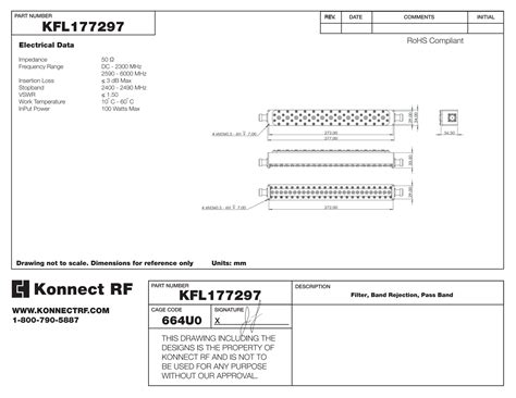 Filter Band Rejection Pass Band Dc 2300 Mhz And 2590 6000 Mhz Reject