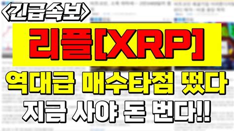 리플 리플 무조건 올라갈 수 밖에 없는 흐름입니다 지금 왜 매수해야 하는지 정확한 이유 설명 드리겠습니다 리플 리플전망 리플코인 리플코인전망 Youtube