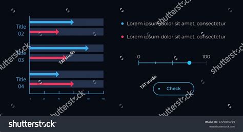 Diagram Arrows Ui Element Template Editable Stock Vector Royalty Free