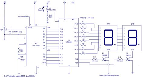 8086 Microprocessor Based Mini Projects With Circuit Diagram