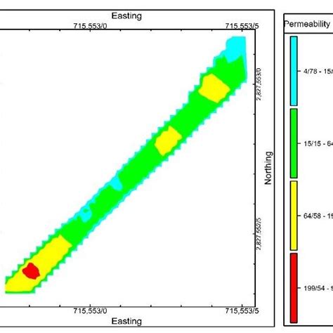 Permeable Zones Distribution Maps Based On The C A Fractal Method A Download Scientific
