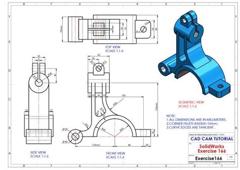 Solidworks Tutorial For Beginners Exercise Design Thinking Tools Mechanical Design