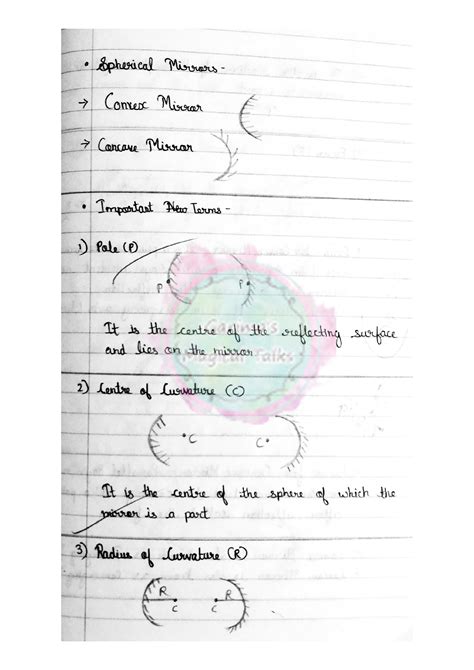 Solution Class 10 Science Hand Written Notes Chapter 10 Light