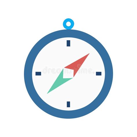 Functional Compass Design Icon Stock Vector Illustration Of Line