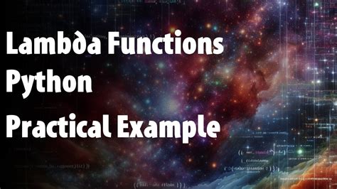 lambda functions in python with practical example youtube
