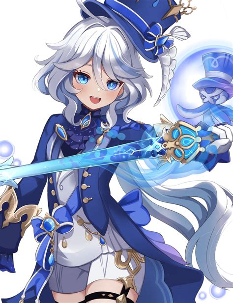 Furina Genshin Impact Drawn By Nekopurin Nyanko Prin Danbooru