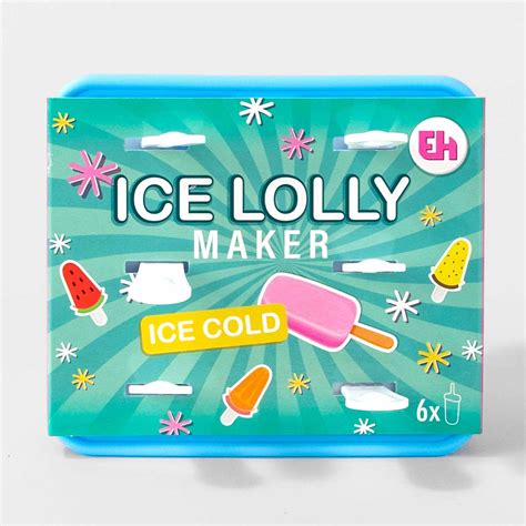 Ice Lolly Maker 6 Pieces Assorted Colours Briscoes