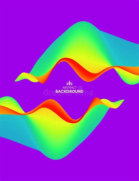 Colorful Abstract Background Dynamic Effect Futuristic Technology Style Stock Vector