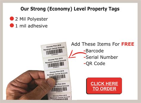 Property Tags Barcode Tags Strong Asset Tags