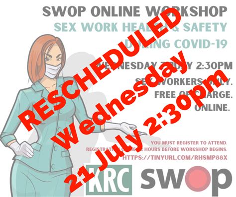 Workshops SWOP Sex Workers Outreach Project