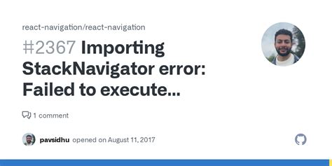 importing stacknavigator error failed to execute importscripts on