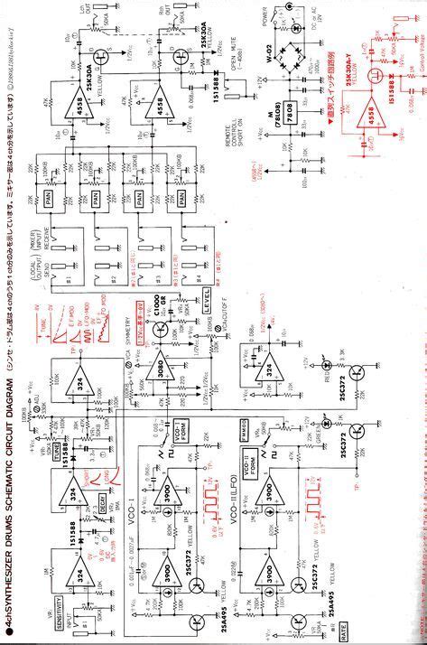 Drum Synth Schematic Circuit Diagram Electronics Projects Tecnologia