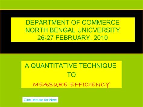 Data Envelopment Analysis Ppt