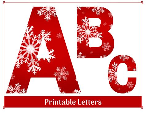 Printable Red Alphabet Letters Printable Alphabet Letters