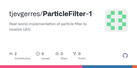 Github Tjevgerresparticlefilter 1 Real World Implementation Of