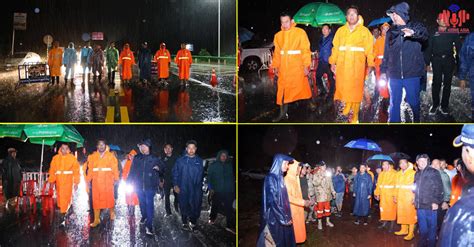 រដ្ឋមន្ត្រី ប៉េង ពោធិ៍នា ចុះពិនិត្យបន្ទាន់ ស្ថានភាពកំណាត់ផ្លូវជាតិលេខ៤ ដែលជន់លិចដោយជំនន់ទឹកភ្លៀង