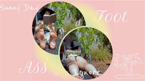 Sunny Day A And Foot Ignore K Ditria Rose Has Her Soles And A On Display Whilst Reading
