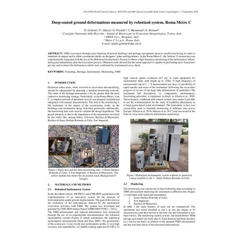 Deep Seated Ground Deformations Measured By Robotized System Roma