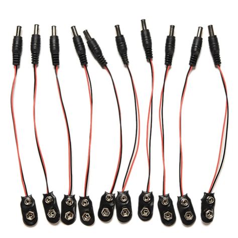 2pcs 19cm Barrel Jack Connector 9v Dc Plug Clip Ba Grandado
