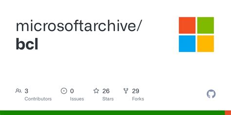 Github Microsoftarchivebcl
