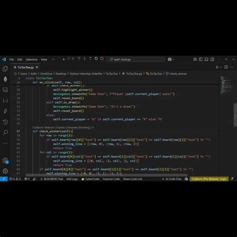 aditi kamble on linkedin python gamedevelopment tictactoe gui