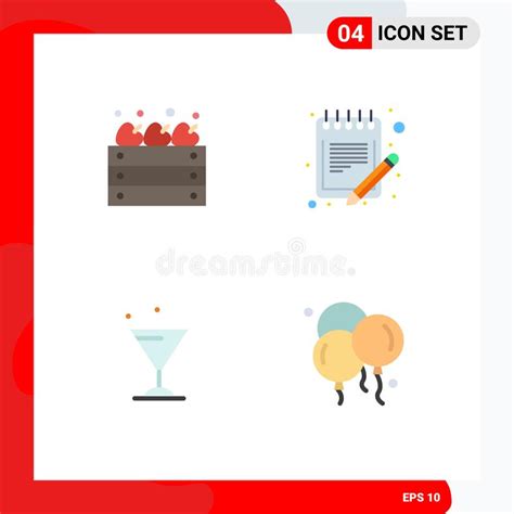 4 Universal Flat Icons Set For Web And Mobile Applications Agriculture